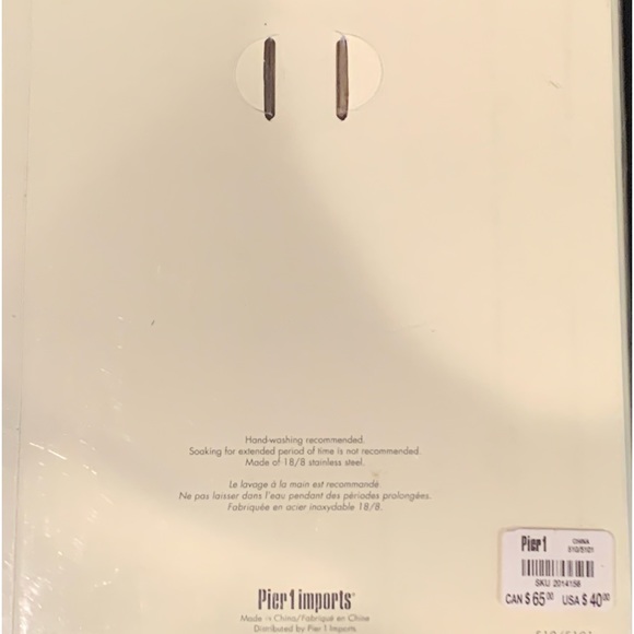 Pier 1 | Dining | Pier Imports Satin 2piece Flatware Set | Poshmark